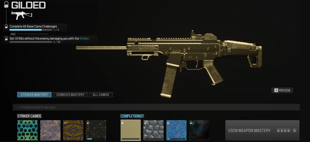 Call of Duty Gilded Camo| MW3 | Sherpas Boosting